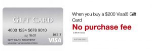 No Fee on Visa Gift Cards