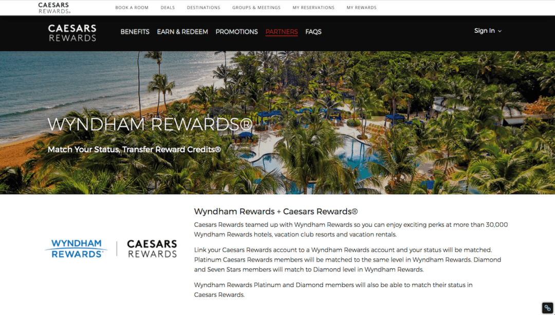 How to Match Wyndham to Caesars Diamond: A New Way to Save on Vegas ...